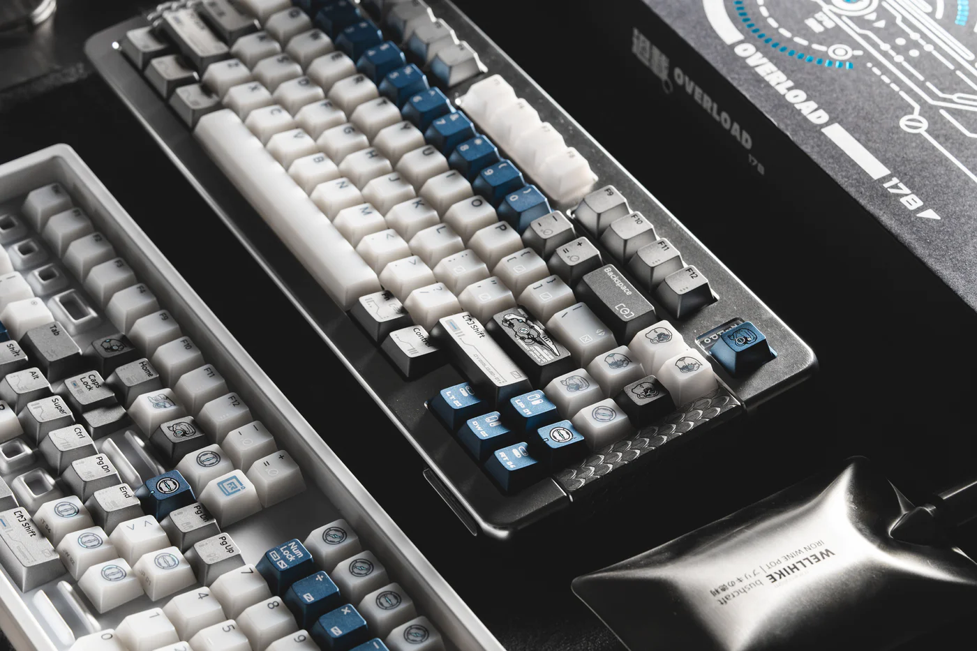 Overload Theme PBT+PC Keycap Set - Cherry Profile for Wooting, ROG Azo ...