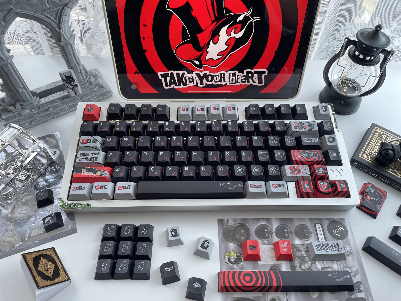 Persona 5 Royal PBT Keycap Set - Cherry Profile for Wooting, ROG Azoth ...